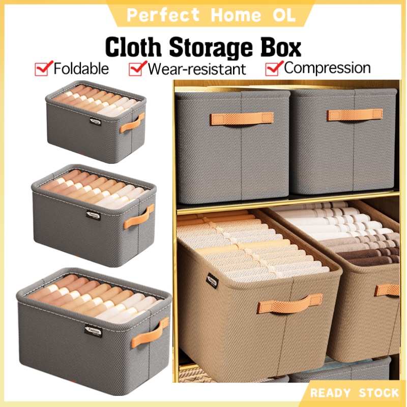 Foldable Clothes Storage Box Wardrobe Closet Drawer Storage Basket ...