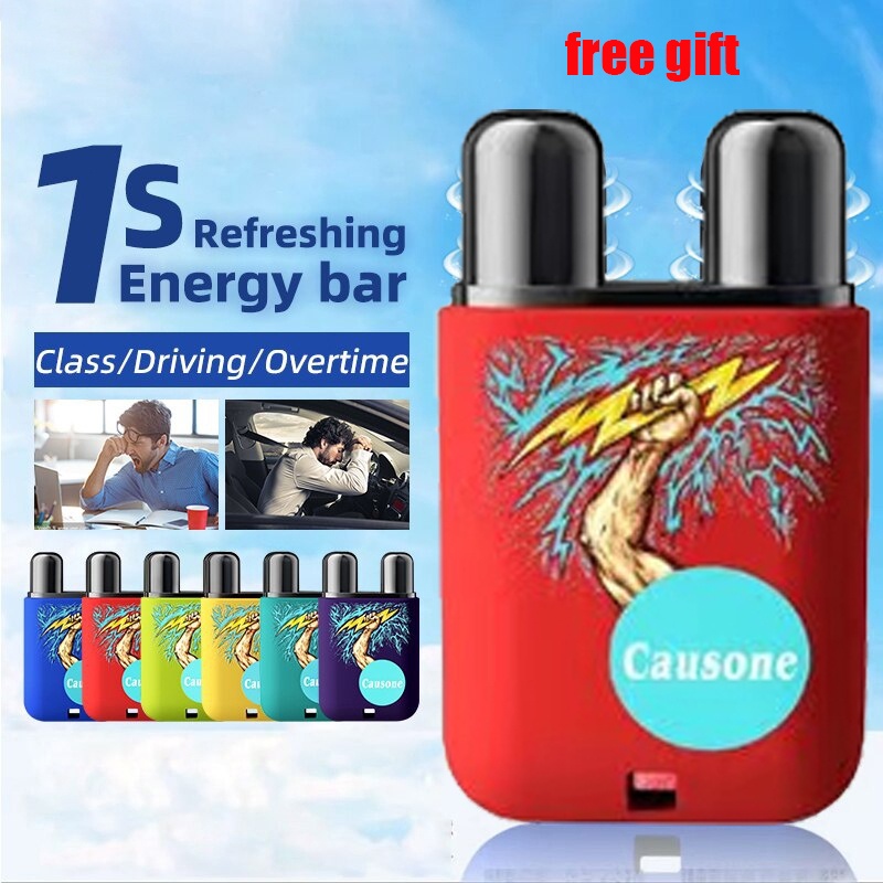 FREE GIFT Causone Lamuseland Liver Cleansing Nasal Herbal Box, Double-hole Refreshing Stick ...