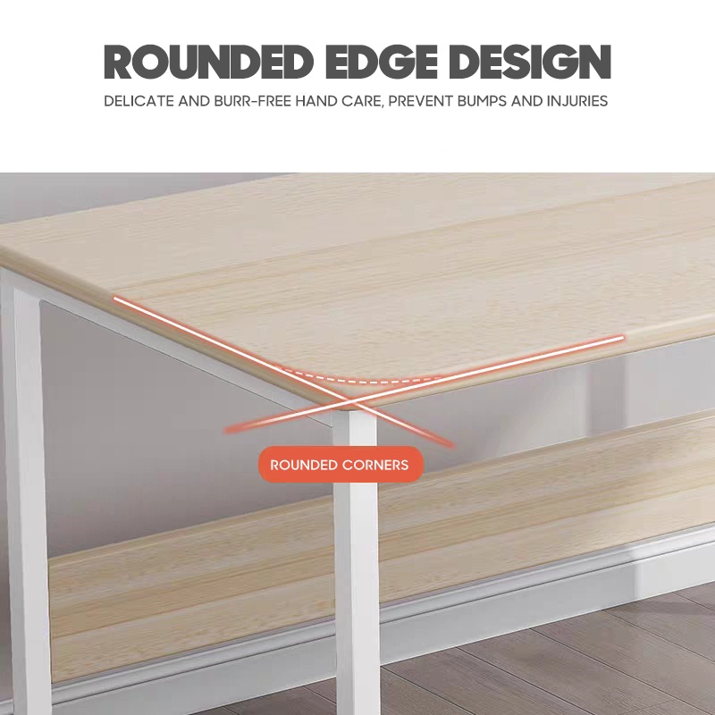 ♟️COD️ 60CM Computer Desk Minimalist style Wooden Space Saver Study ...