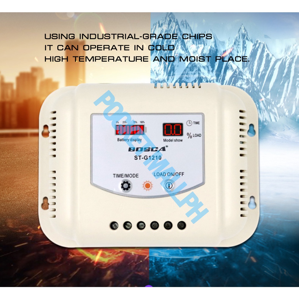 Bosca Solar Charging Controller DC 12/24V 10A/20A/30A with Battery ...