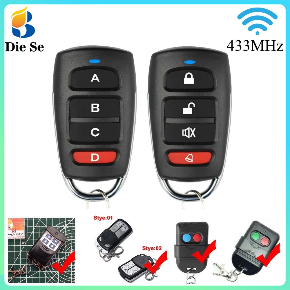 433MHz Clone Remote Transmitter Copy Duplicator for Autogate Garage Gate Door 4 Channels ...