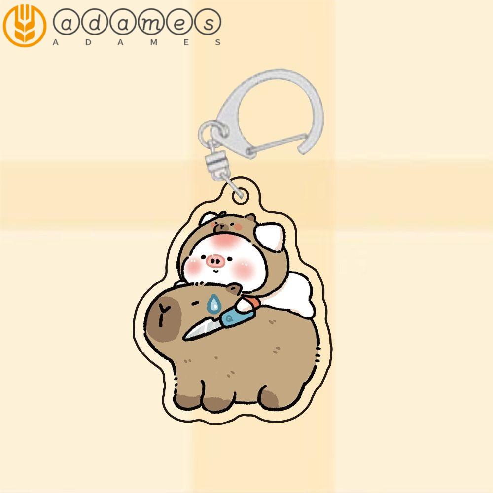 ADAMES Capybara Keychain, Capybara Acrylic Capibara Bag Hanging, Lovely ...