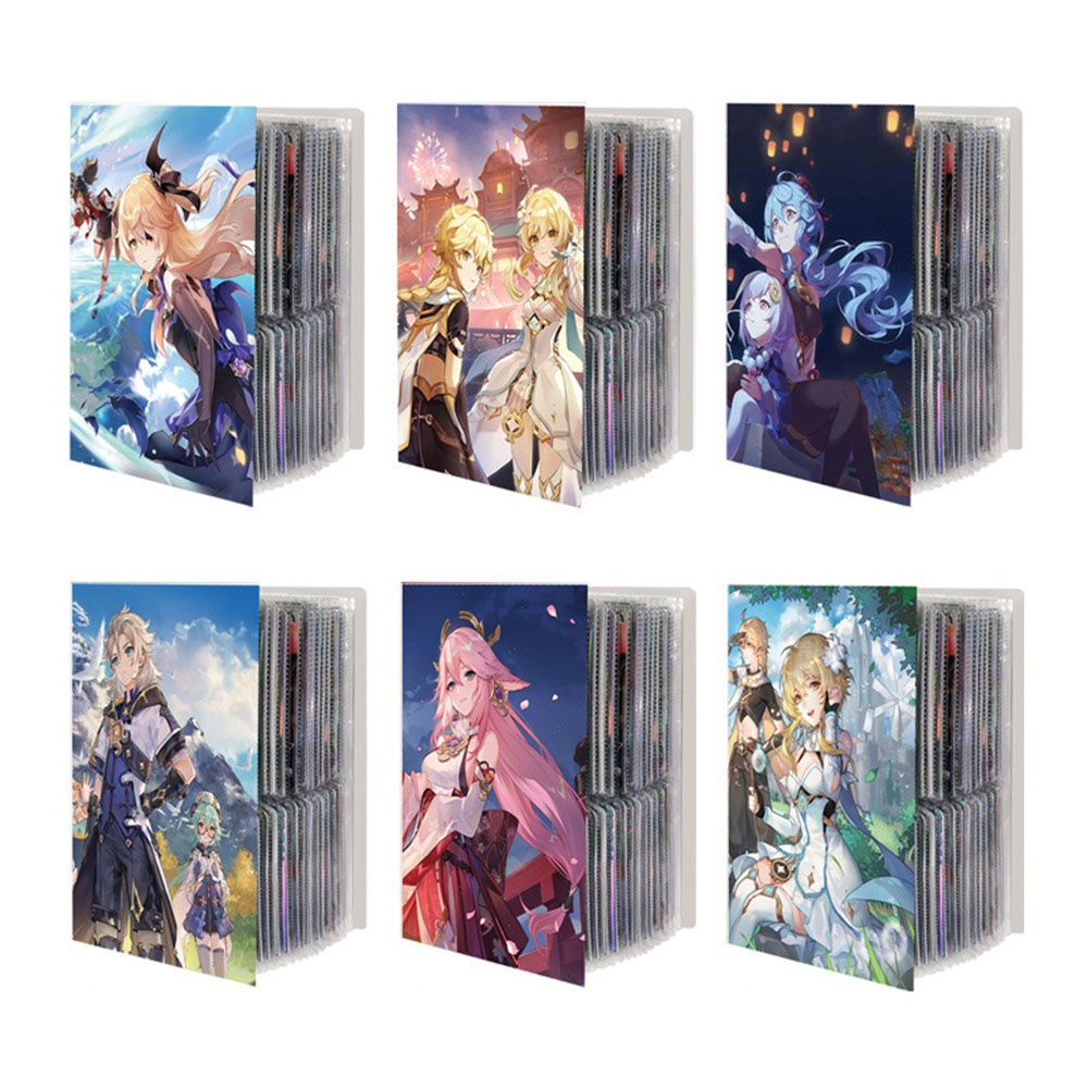 240PCS Genshin Impact Anime Book Card Album Holder Game Binder Trading ...