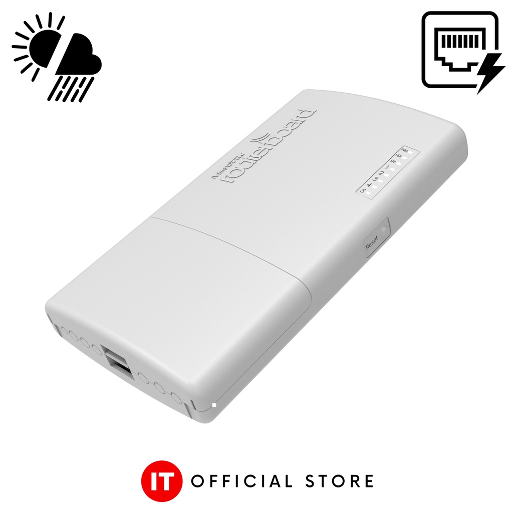 MikroTik PowerBox Pro - 5-port Gigabit Outdoor PoE Router - w/ 4 ...