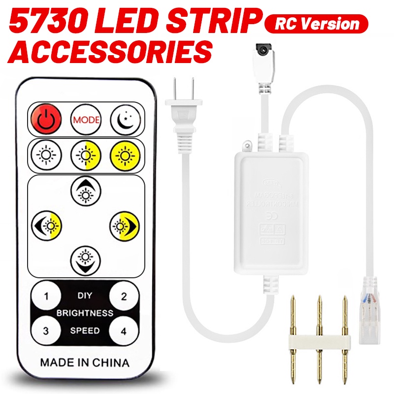 US Adapter Plug Attachment Accessories for 5730 LED Strip Light RC ...