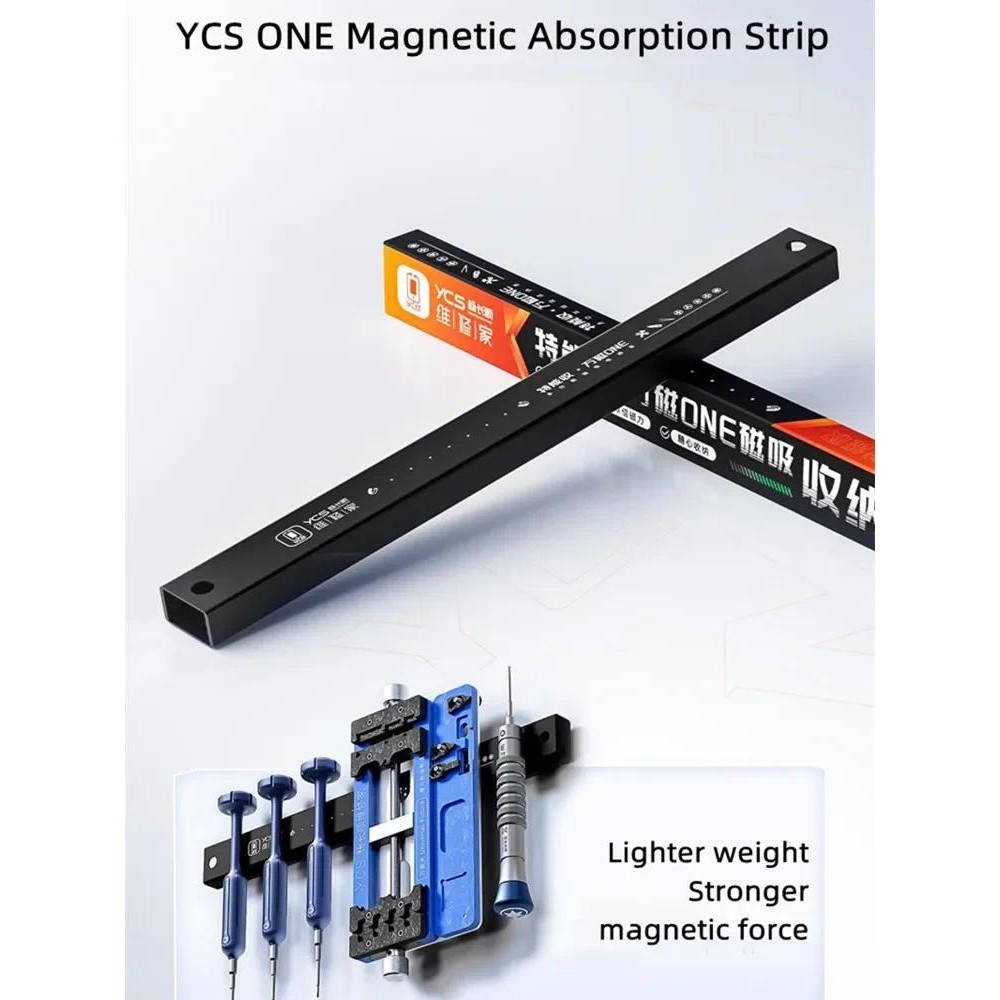 YCS ONE Super Magnetic Absorption Bar for Mobile Phone Repair Screwdriver Fixtures Knife Metal ...
