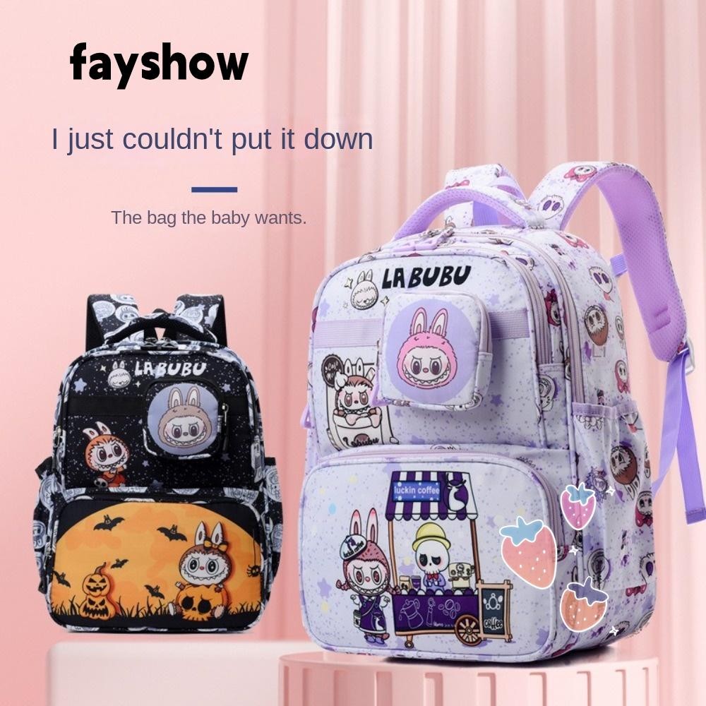 FAYSHOW2 Labubu Backpack, with Coin Purse Large Capacity School Bags ...