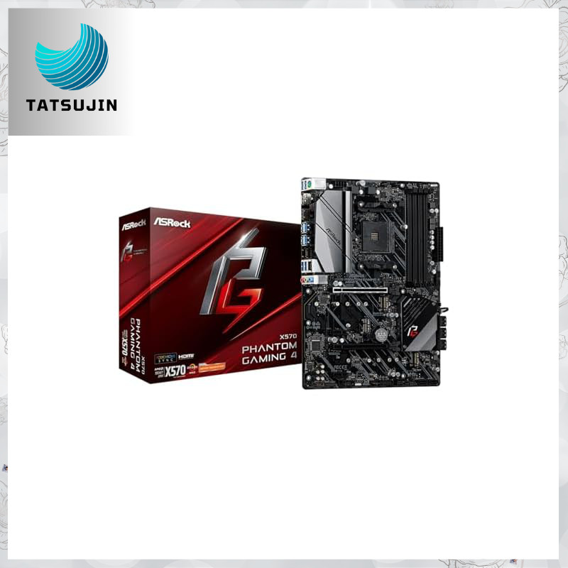 ASRock Motherboard X570 Phantom Gaming 4 Compatible with AMD Ryzen 5000 ...