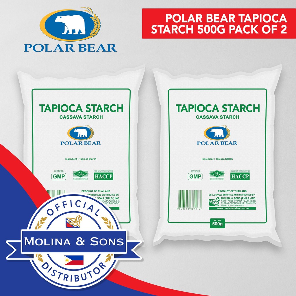 POLAR BEAR TAPIOCA STARCH 500G PACK OF 2 | Shopee Philippines