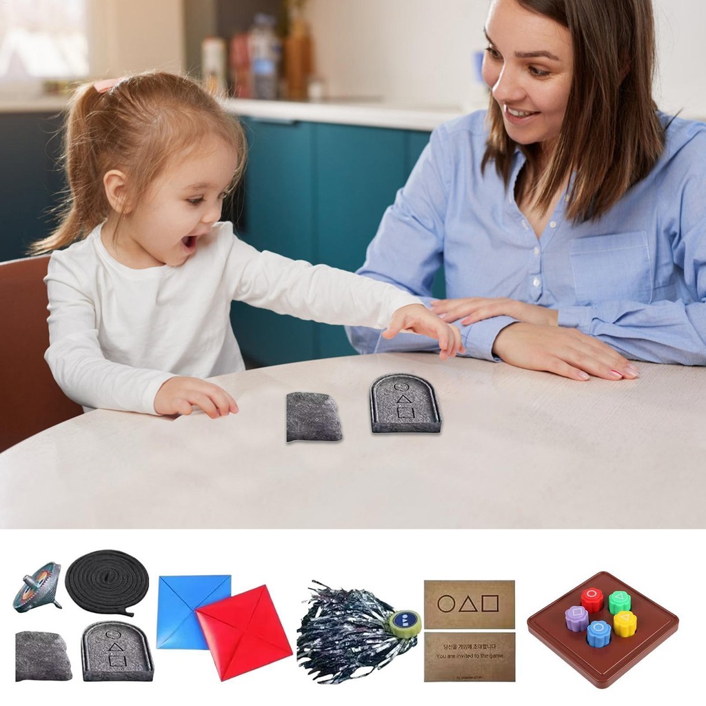 Squid Game 2 Korean Jacks Game Kicking Shuttlecocks Educational Toy ...