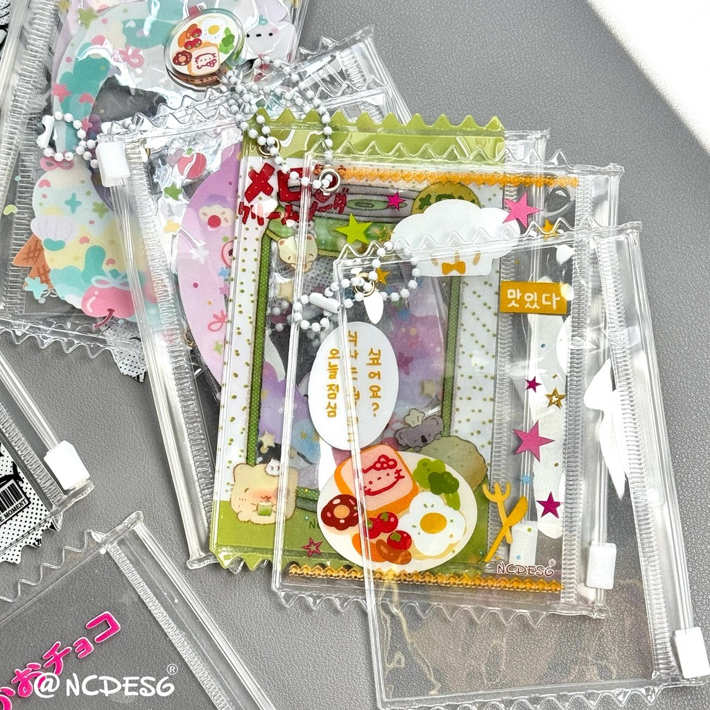 Hot Sale！F&X Cute Card Holder PVC Zipper Bag Small Card Holder Polaroid ...