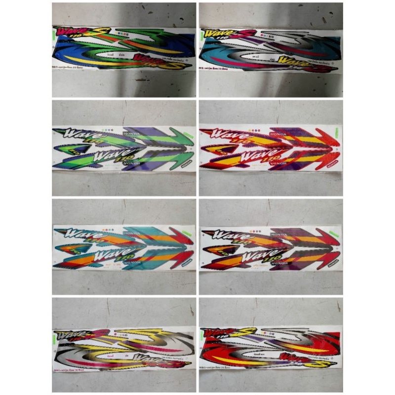 wave 110 r Wave 100 alpha Decals sticker Original frim Thailand ...