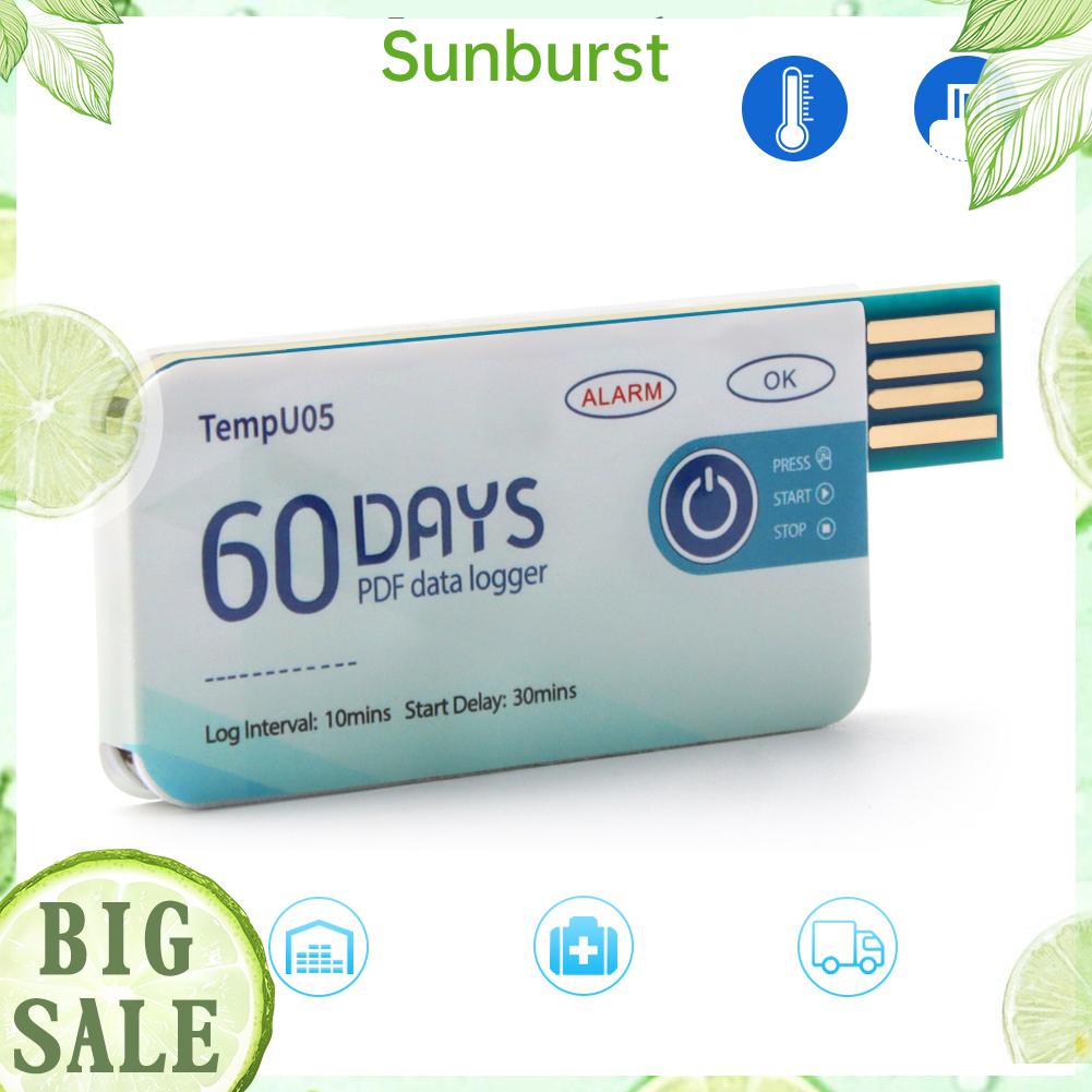[Sunburst1.ph] Portable USB Temperature Recorder 60 Days PDF Report Disposable USB Data Logger ...
