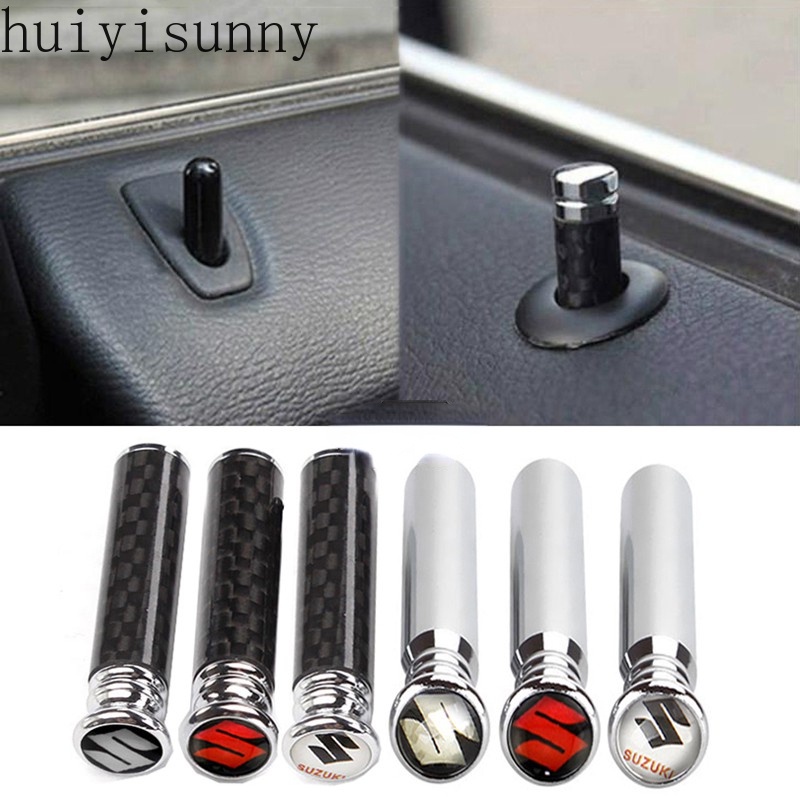 HYS 4pcs/set 8mm Car Door Lock Knob Pull Pins Alloy Auto Security Door ...
