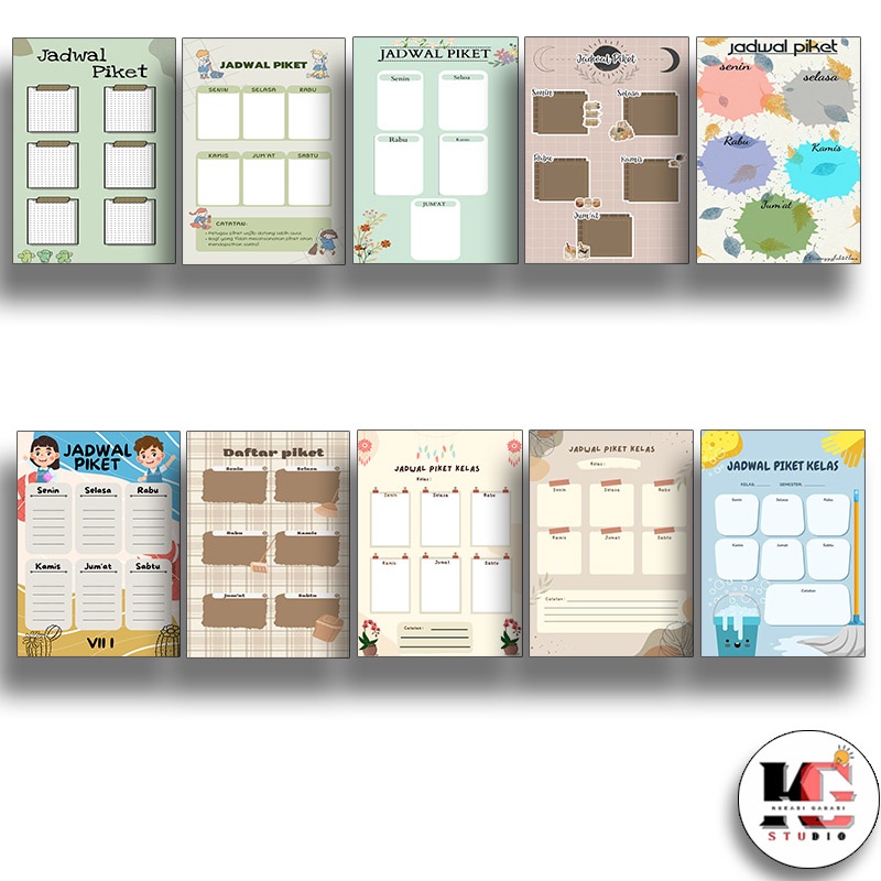 Custom Class Picket Schedule Wall Decoration for Schedule School ...