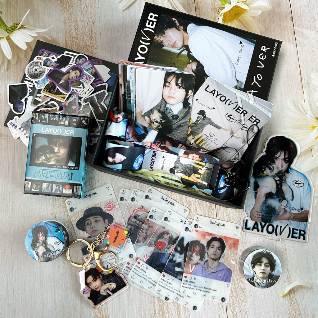 New Kpop Idol Kim Tae Hyung Solo Album Layover Gift Box Set Fan ...