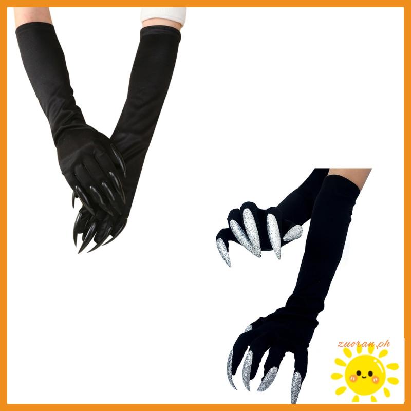 ZUOO Horrible Wolf Claw Gloves for Kids Halloween Clown Theme Parties Dark Fingernails Claw ...