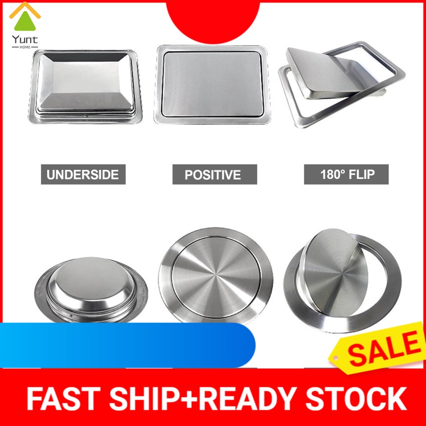 Stainless Steel Flap Flush Recessed Built-in Balance Swing Flap Lid ...