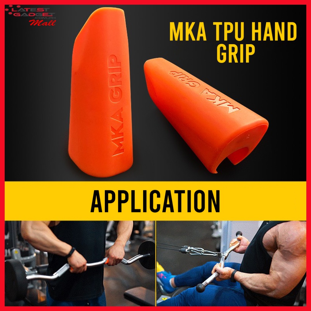 LatestGadget PH MKA Titan Grip TPU Dumbbell Barbell Hand Grip - Orange ...