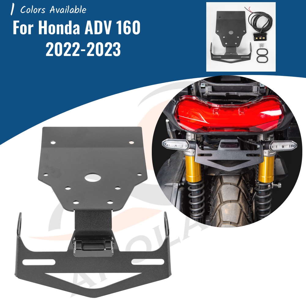 For Honda ADV 160 2022 2023 2024 ADV160 License Plate Holder Motorcycle ...