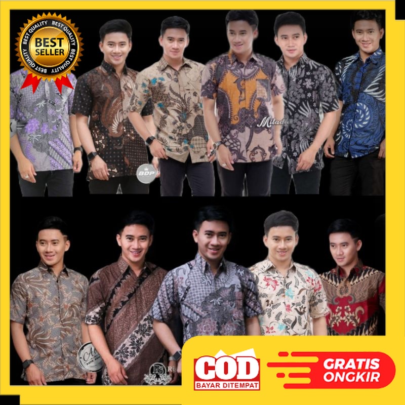 KEMEJA National BATIK/Men's Eternal BATIK BATIK Shirt Men's BATIK Short ...