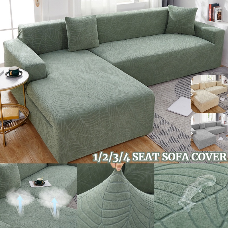 1/2/3/4 Seat Sofa Cover Elastic Full Coverage Dust Prevention ...