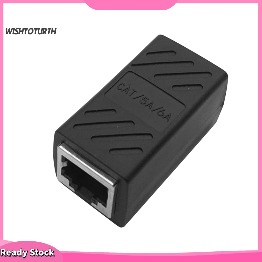 WT| Network Connector Mini Dual Ports RJ45 LAN Ethernet Cable Extender ...