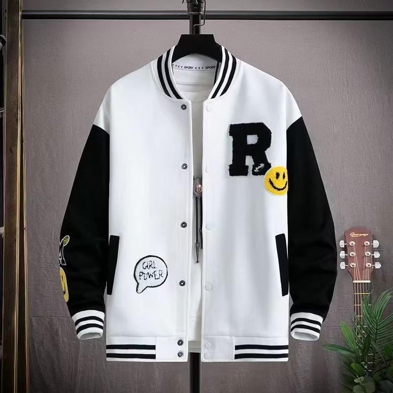 American Varsity Jacket For Men Vintage Letter Printed Jacket For Men ...