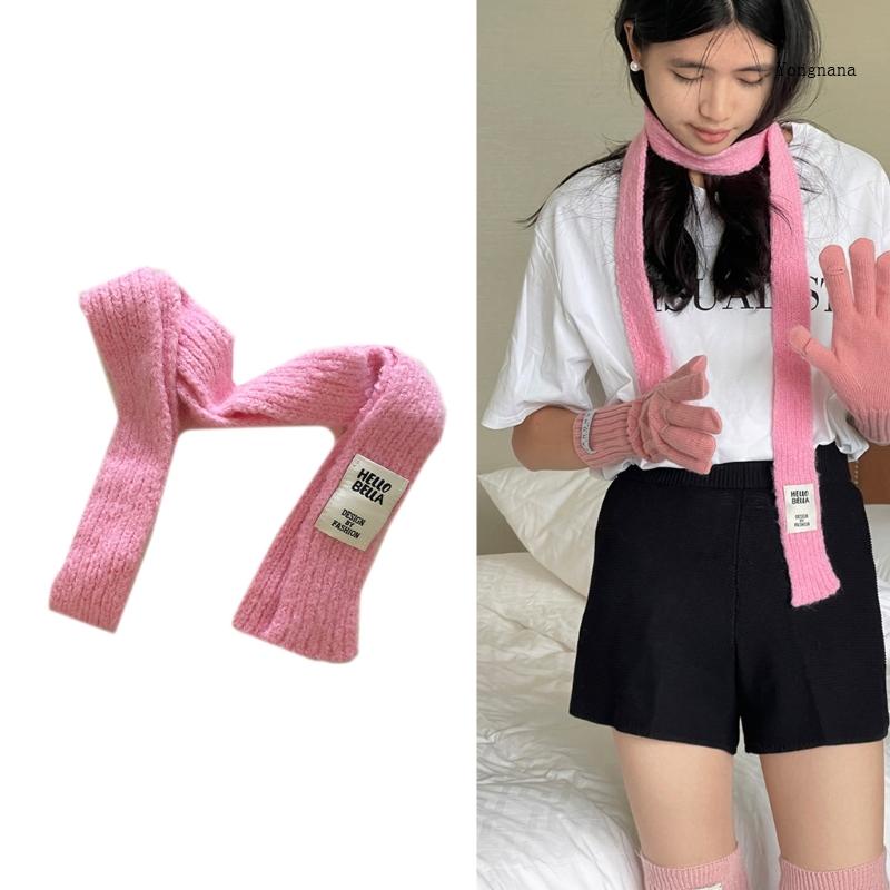 【CH*】 Lady Maillard Styling Scarf with Cloth Decals Y2k Style Girl ...