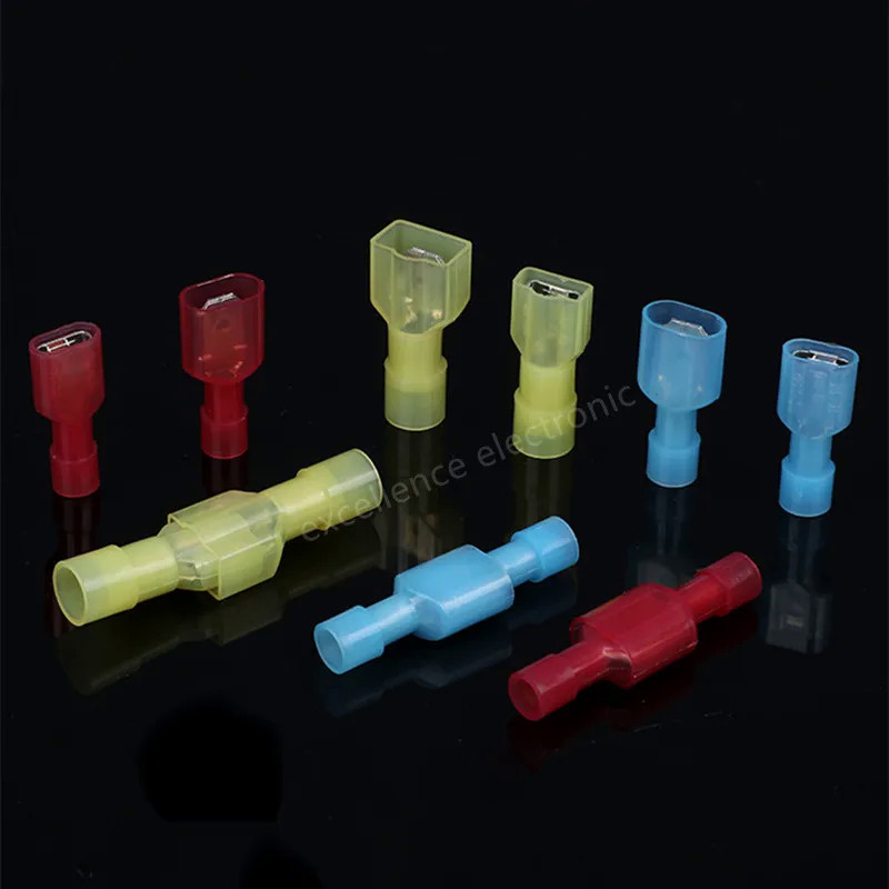 50PCS MDFN FDFN Nylon Male Female Insulated Crimp Terminal Electrical ...