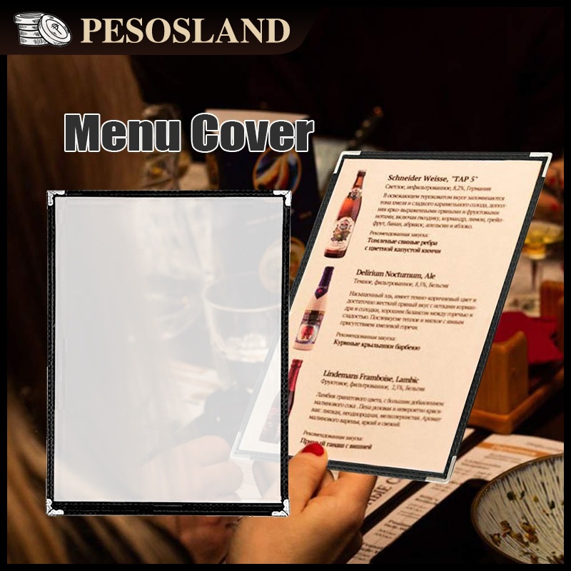 A4 Transparent Menu Covers Menu Book Menu Holder Menu Book Price List ...