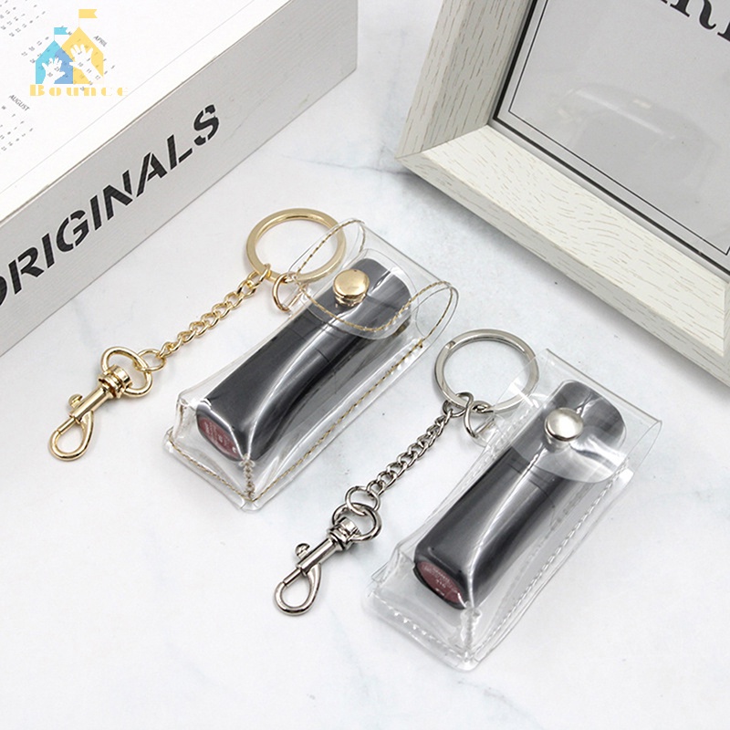 Bounce Chap Pouch Keychain Transparent PVC Fashion Lip Holder for ...