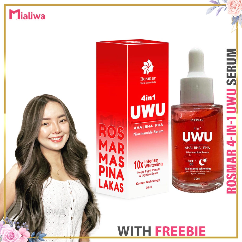 Rosmar UWU AHA BHA PHA 24 Hours Serum SPF60, Hyaluronic Acid ...