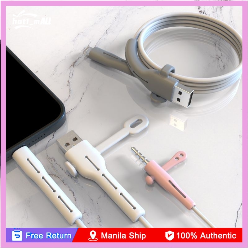 All Inclusive Protection Data Cable Protector Silicone Cable Elastic ...