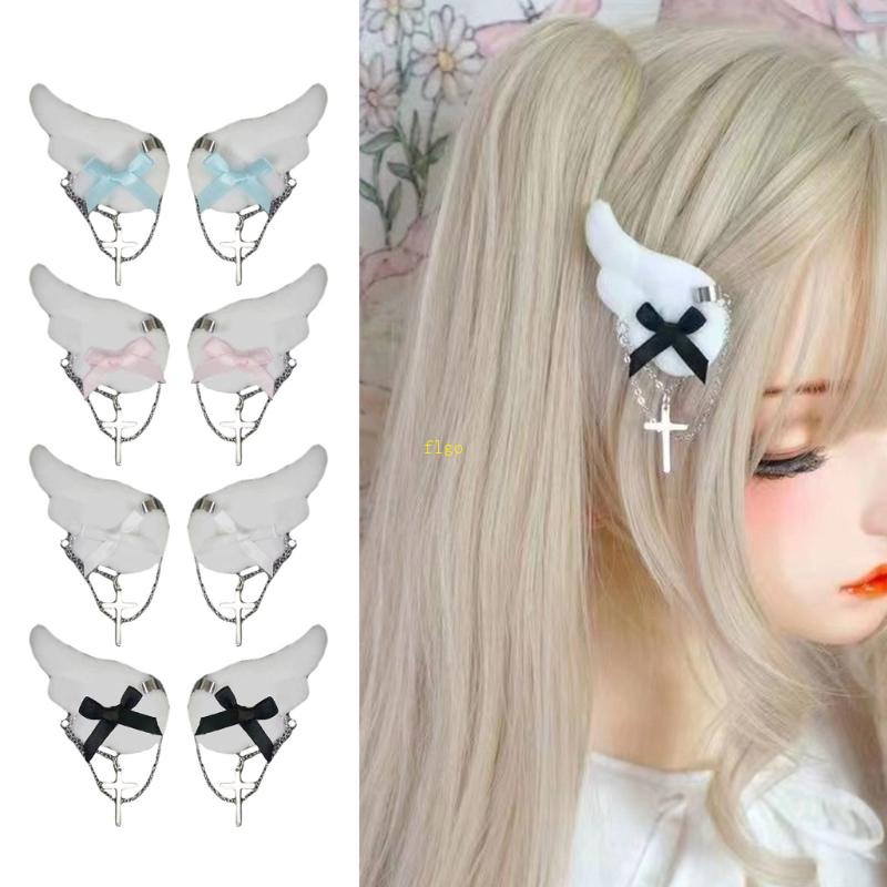 flgo Y2K Hair Clip Set for Girl Harajuku Style Hairclip Subculture Hair ...