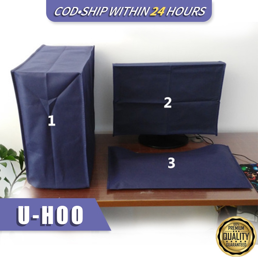 3Pcs/Set Desktop Computer Dust Cover Thickened Oxford Cloth Desktop ...
