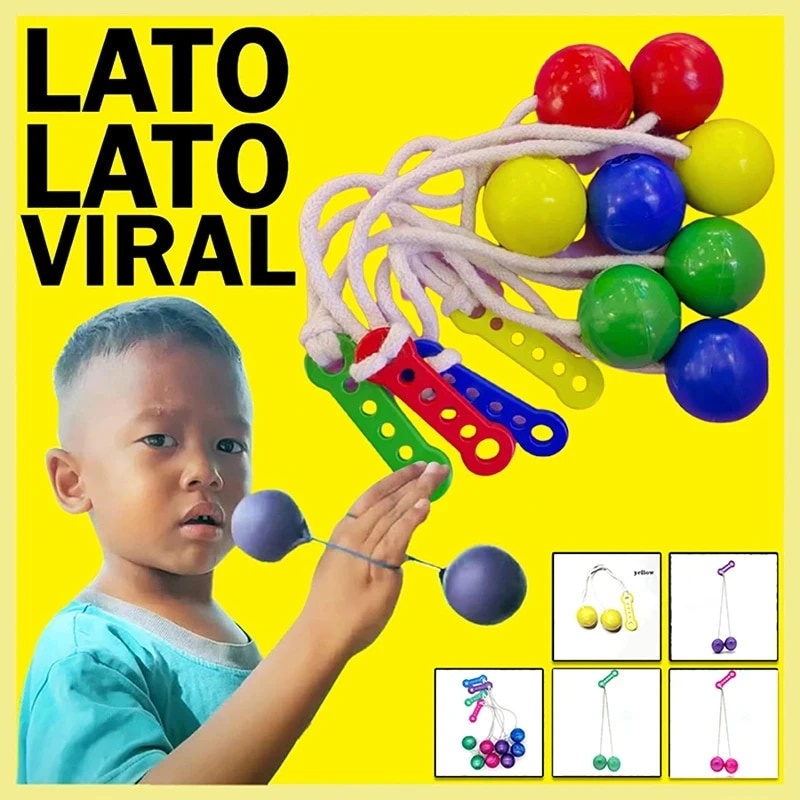 Pro-Clackers Ball Lato-Lato Toys Clack Ball Children Toys Latto Toy ...