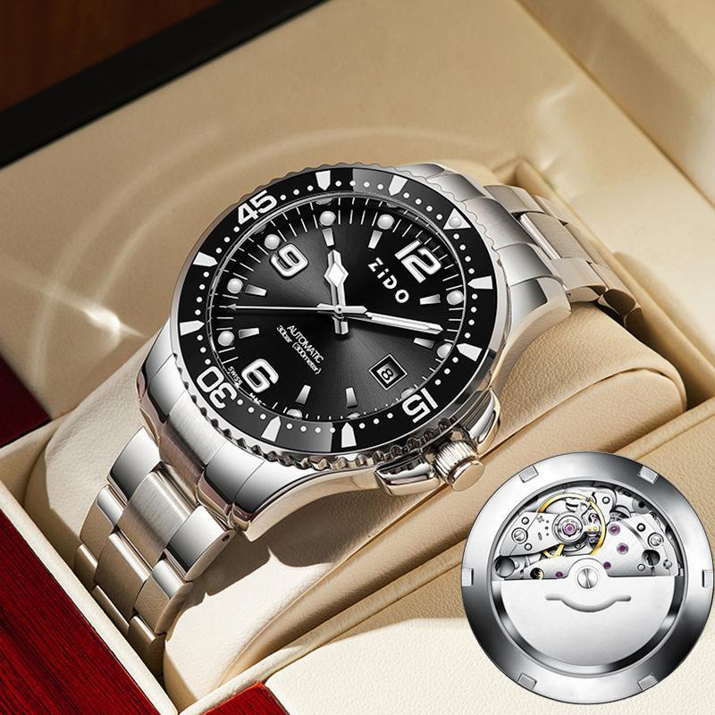 Men's Automatic Tourbillon Calander Luminous Waterproof Quartz Watch ...