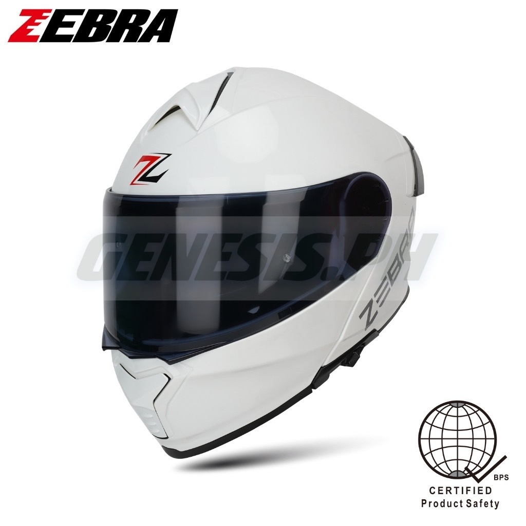 Genesis ZEBRA A113 RITZY Modular Dual Visor Motorcycle Helmet | Shopee ...