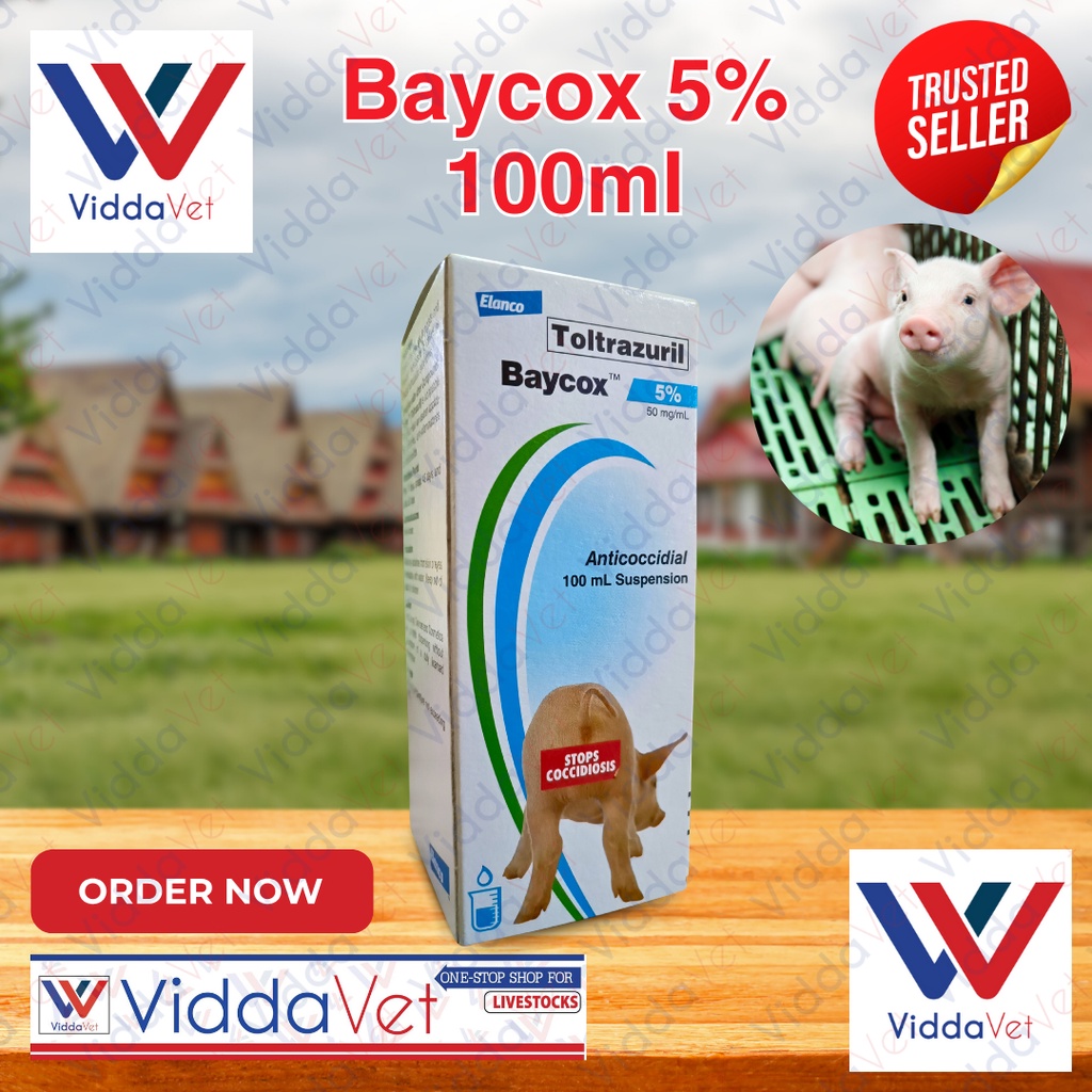 1bot Baycox toltrazuril 5% for Piglet oral Suspension 100ml viddavet ...