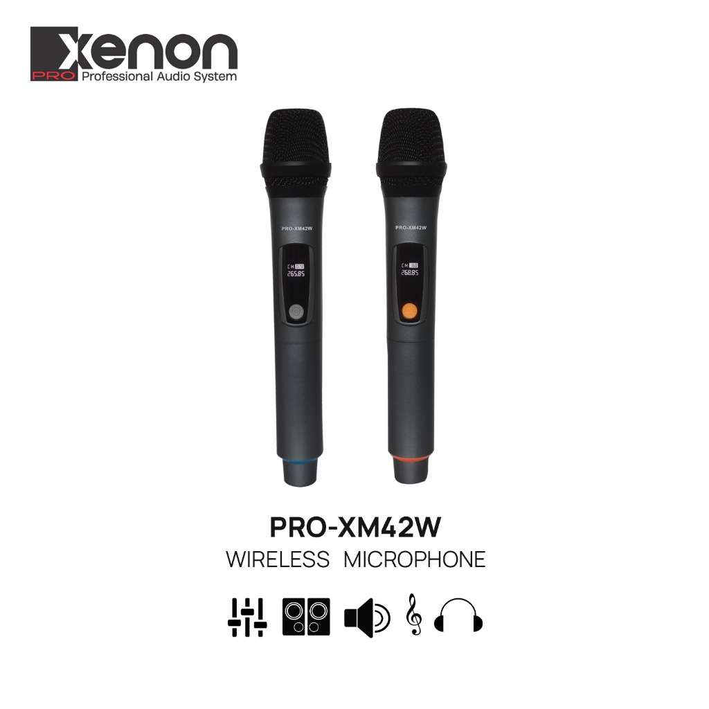 Xenon PRO-XM42W VHF Portable Dual Wireless Microphone | Shopee Philippines