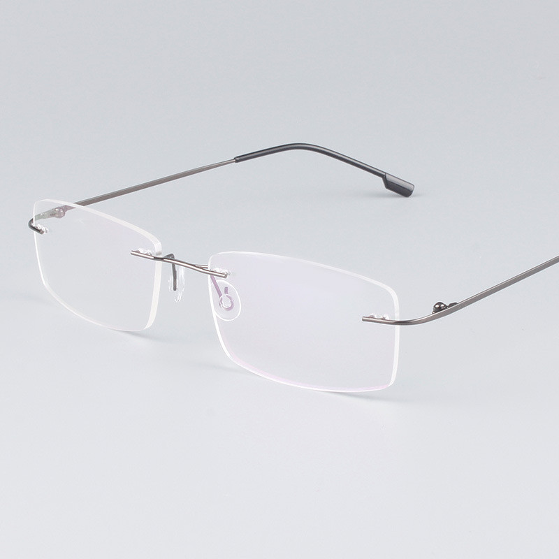 Frameless Optical Glasses Frame Male Titanium Alloy Glasses Female ...