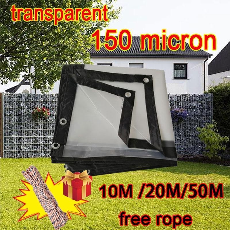 150 micron transparent waterproof (per meter) construction cover ...