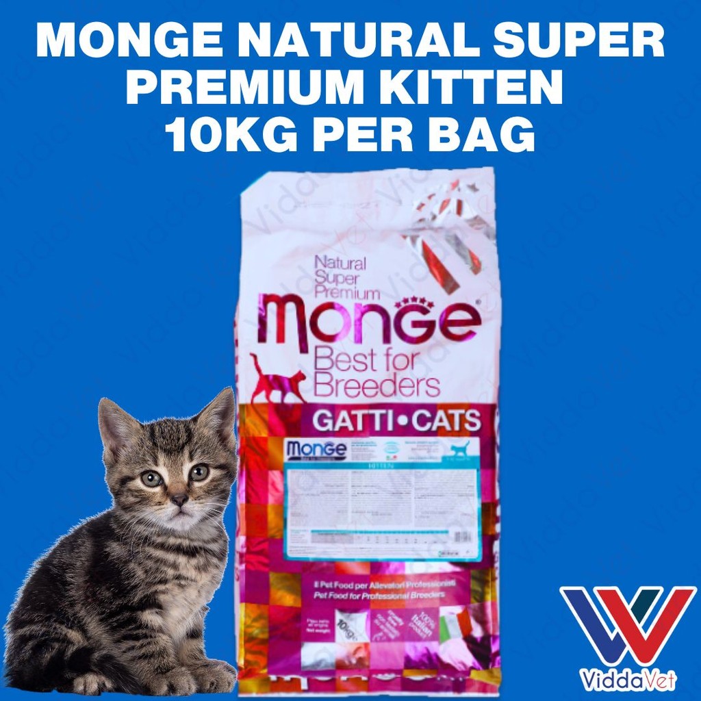 Monge Super Premium Kitten Cat Food 10kg para sa alagang pusa | Shopee ...