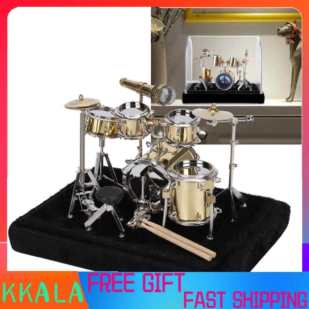 Kkala Pssopp Mini Drum Model Gift Miniature Musical Instrument Set ...