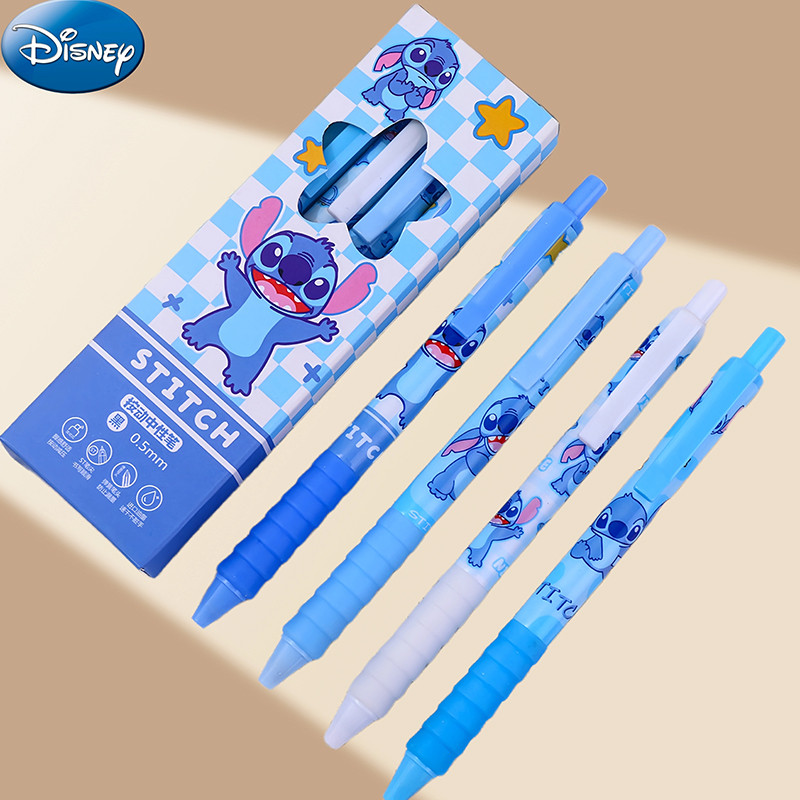 4/6pcs Disney Anime Stitch Pen Kawaii Lilo & Stitch Press Gel 0.5mm ...