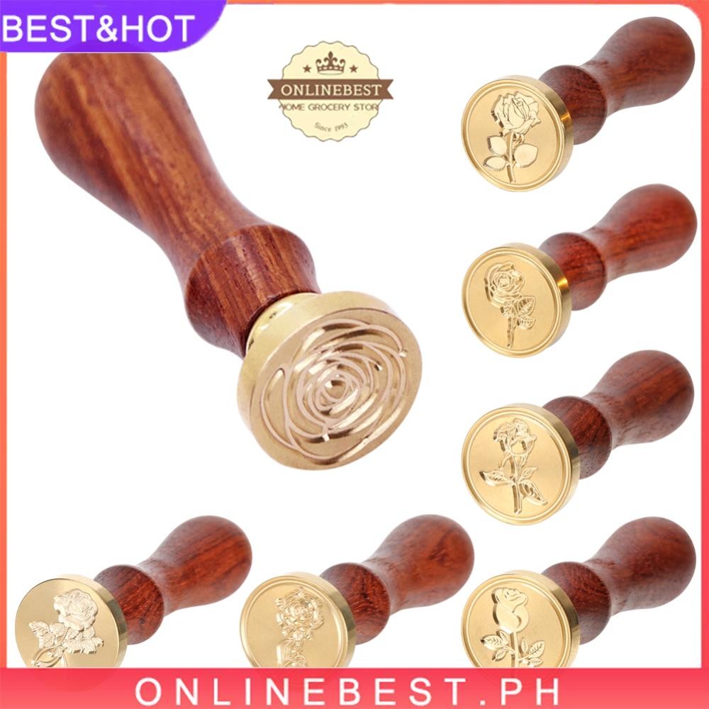 126 Styles DIY Retro Wood Stamp Customs Insurance Sealing Wax Seal Post ...