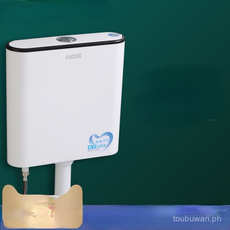 Toilet-Free Punching Water Tank Toilet Household Toilet Toilet Wall-Mounted Thickened Water Tank ...