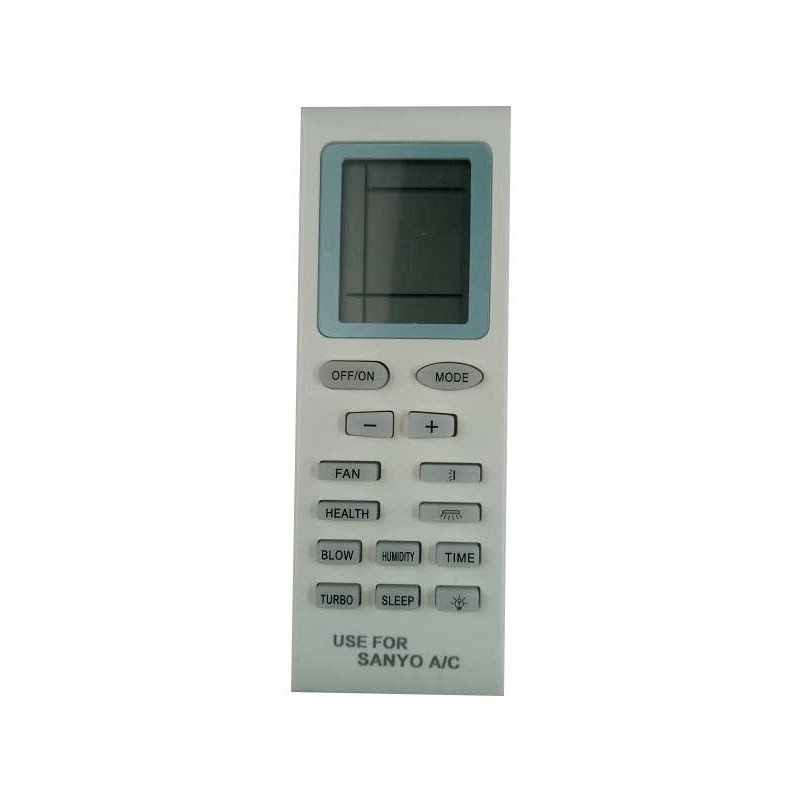 New SANYO air conditioner remote control model 1 (white short) warranty ...