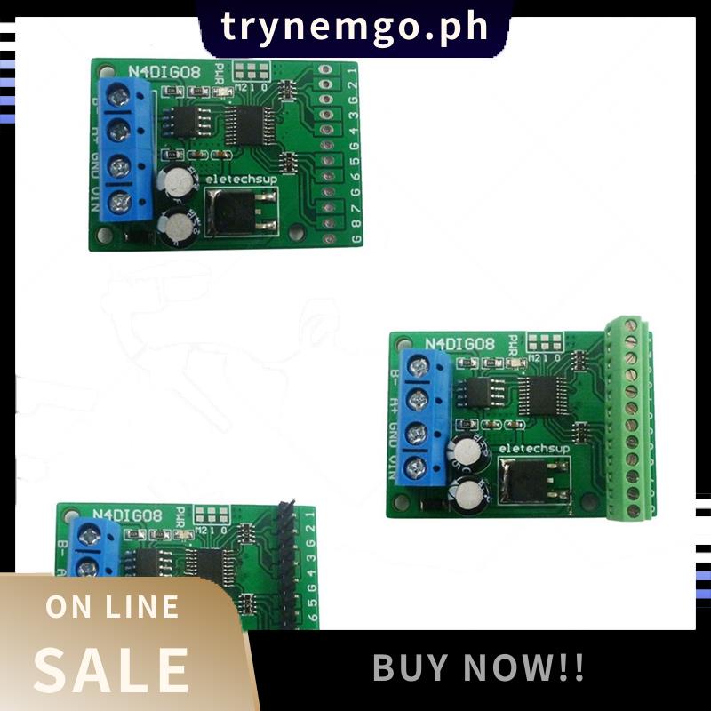 Available 8Ch Input/Output Digital Switch TTL LvTTL CMOS RS485 IO Control Module Modbus Rtu ...